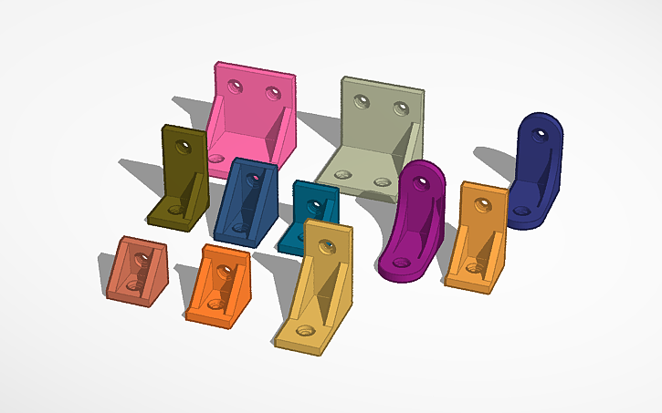 3D design Corner Brackets - Tinkercad