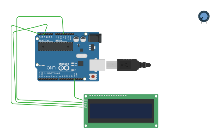 Circuit design ldr display 12c - Tinkercad