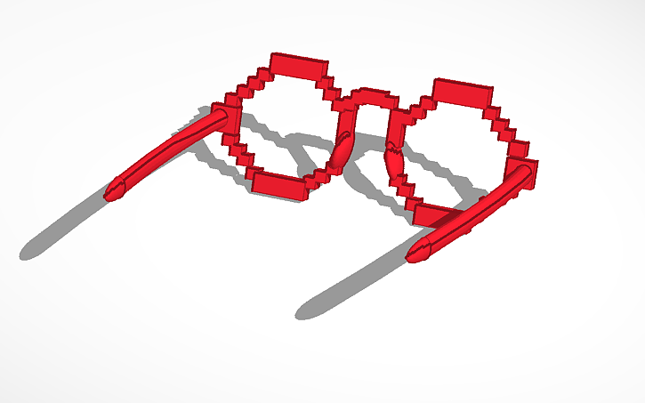 3D design Minecraft party glasses | Tinkercad
