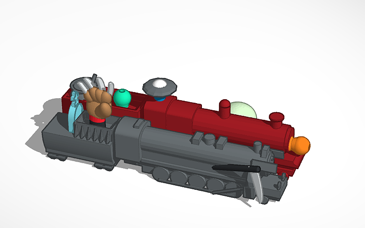 3D design spooky trains - Tinkercad