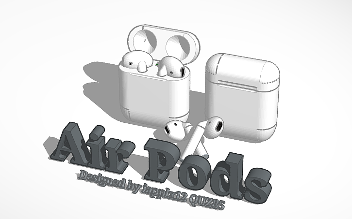 3D design Air Pods - Tinkercad