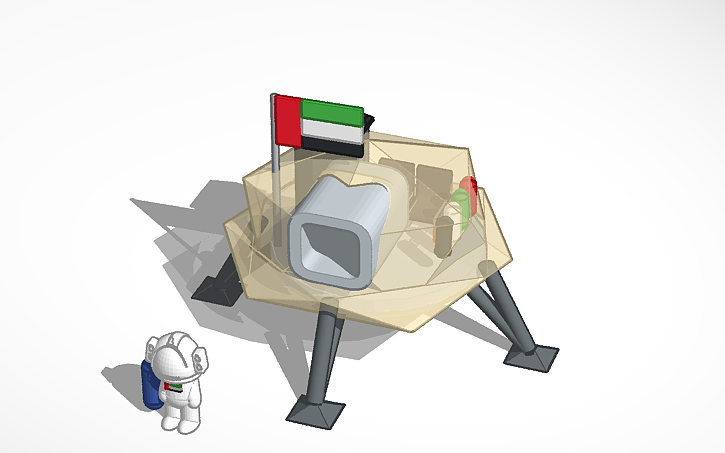 3D design Moon Lander - Tinkercad