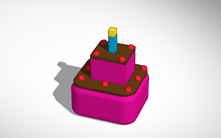 3D design Cake - Tinkercad