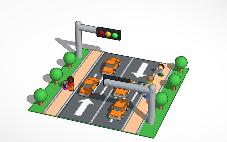 3D design Road - Tinkercad