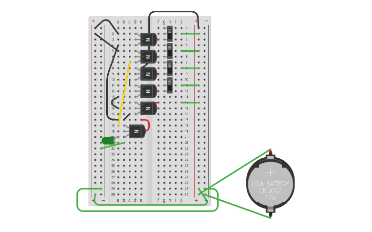 Circuit design Exercicio 1 | Tinkercad