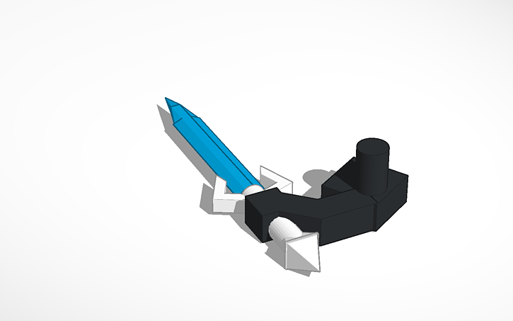 3D design robo warz right arm Saber sword #robowarz - Tinkercad