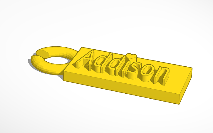 3D design Name Tag | Tinkercad