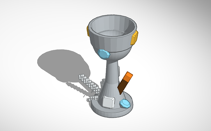 3D design Minecraft Cave Goblet - Brown | Tinkercad