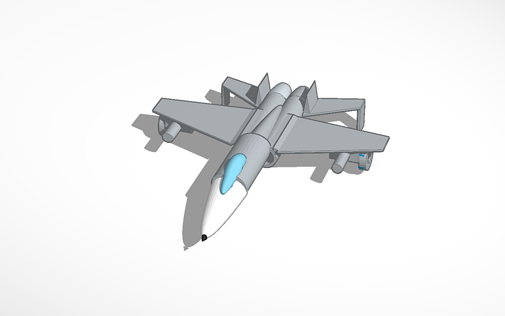 3D design Fighter Jet | Tinkercad