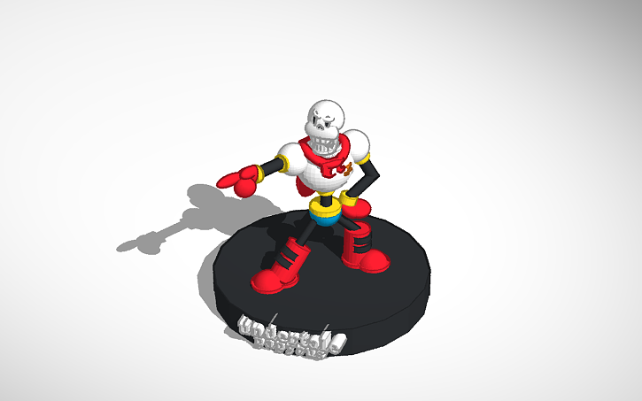 3D design papyrus figurine - Tinkercad