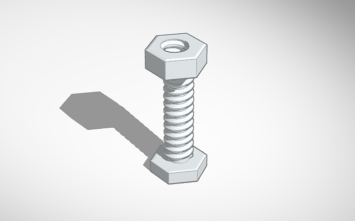 3D design Copy of Nuts and Bolts Template - Tinkercad