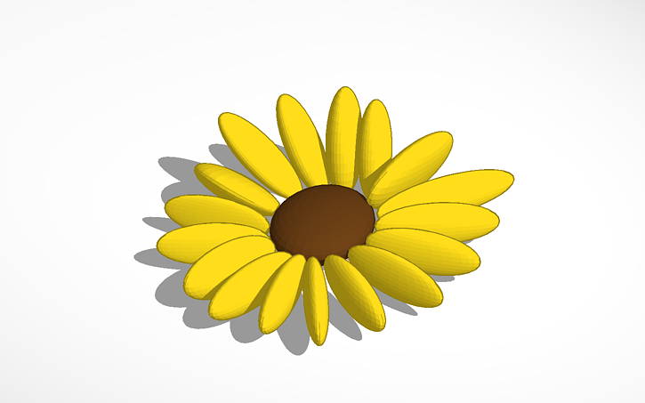 3D design Sunflower - Tinkercad