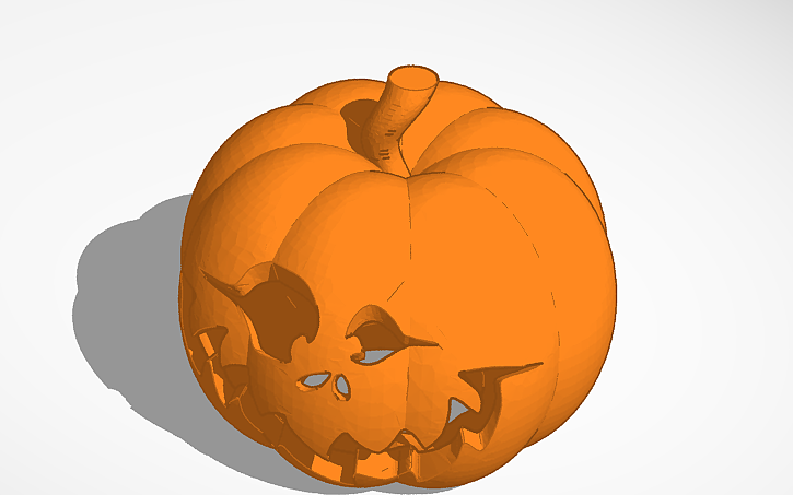 3D design Candle jack o lantern - Tinkercad