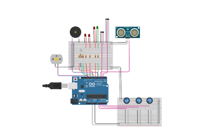 Circuit design MINI ADAS | Tinkercad