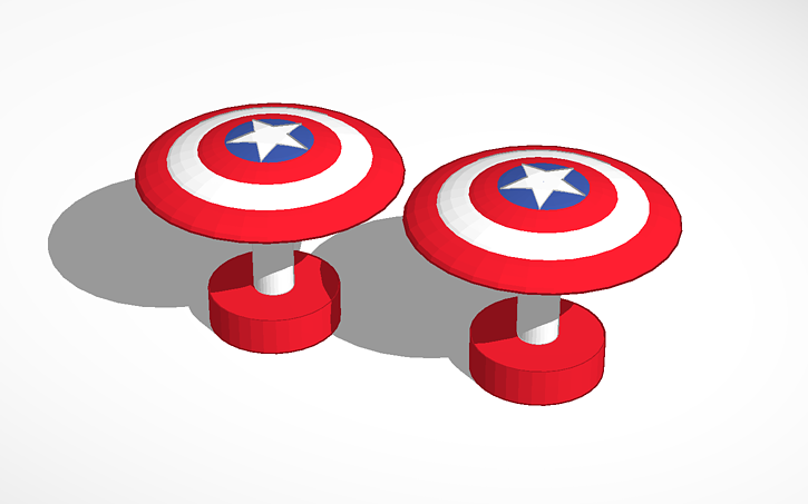 3D design Logan Seals Cap. America Shield + Cuff Links tutorial # ...