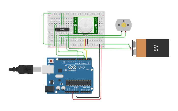 Circuit Design Copy Of Pir Motion Sensor With Arduino Blocks Tinkercad 2831