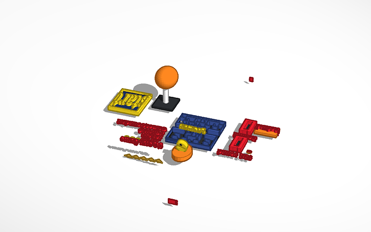 3D design Pacman - Tinkercad