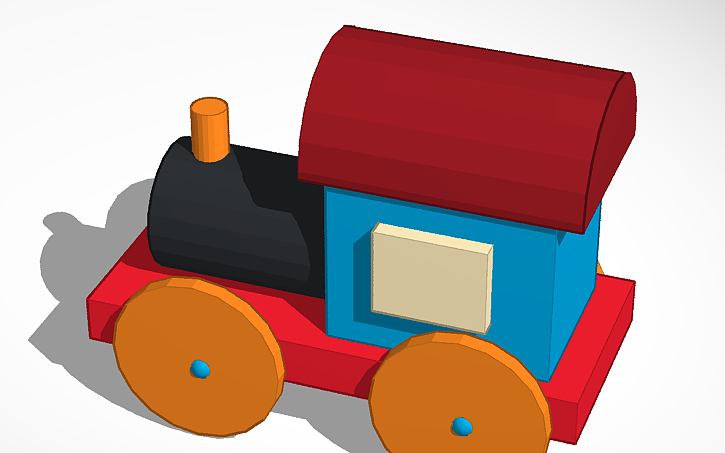 3D design tren - Tinkercad