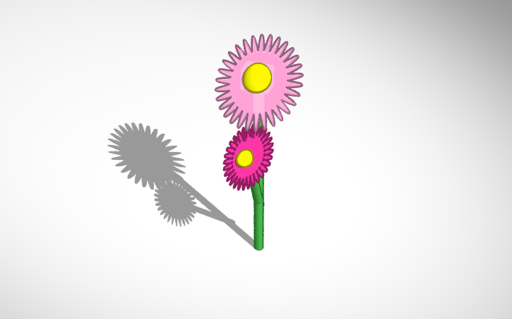 3D design flower - Tinkercad