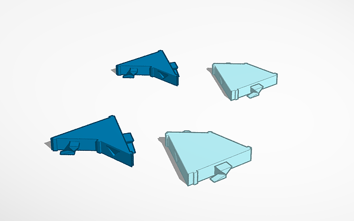 3D design Penrose Kite and Dart with Tabs - Tinkercad 3D design Penrose Kite and Dart with Tabs - Tinkercad
