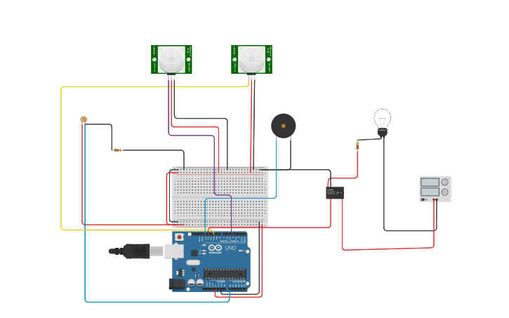 Circuit design Second Model - Tinkercad