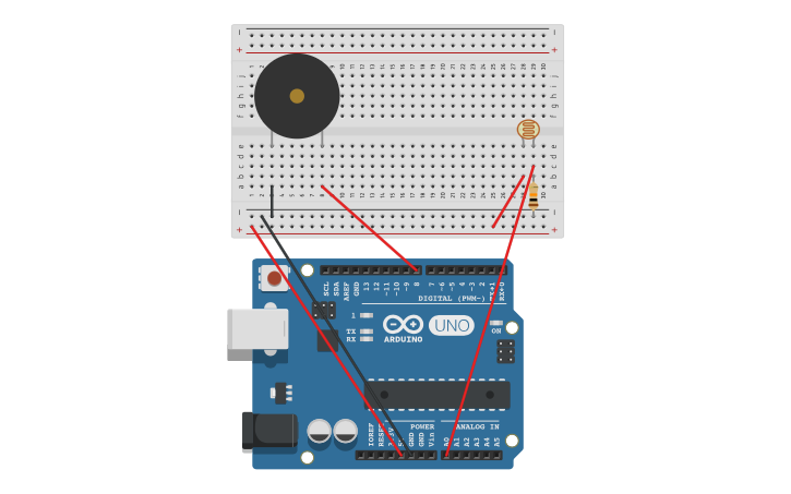 Circuit design Writing the Code | Tinkercad