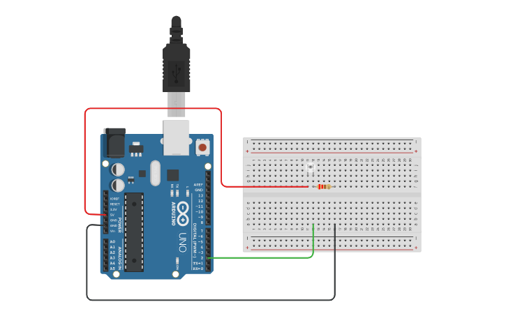 Circuit design IR sensor - Tinkercad