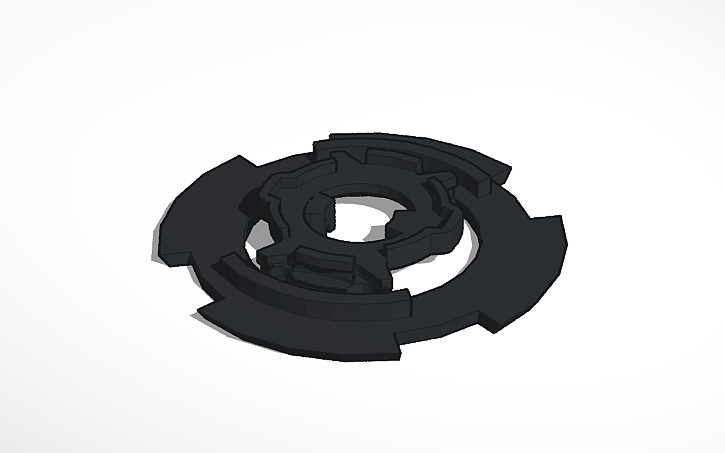 3D design Protect v1 "1P" (Reverse Lock Chassis) (Beyblade Burst ...