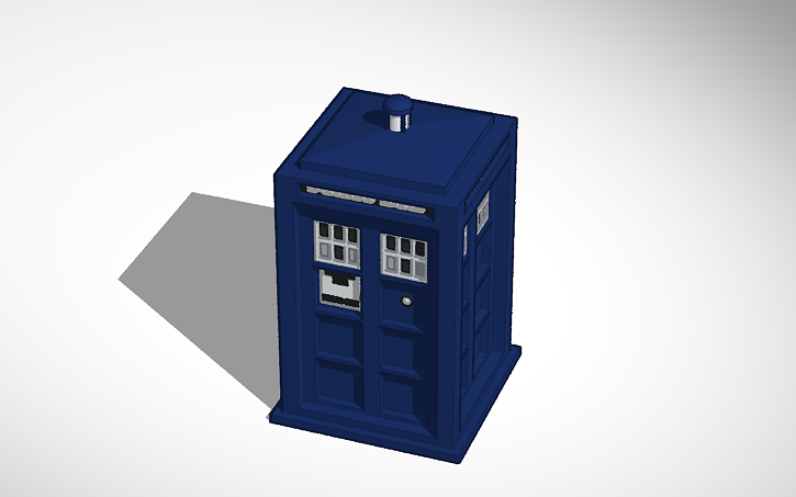 3D design TARDIS (Made At Home) | Tinkercad