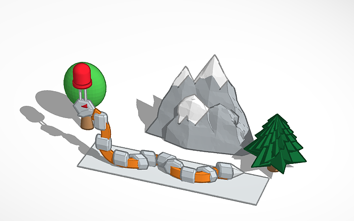 3D design Robotic Snake 3d - Tinkercad