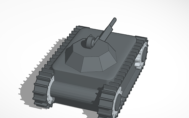 3D design ТАНК - Tinkercad