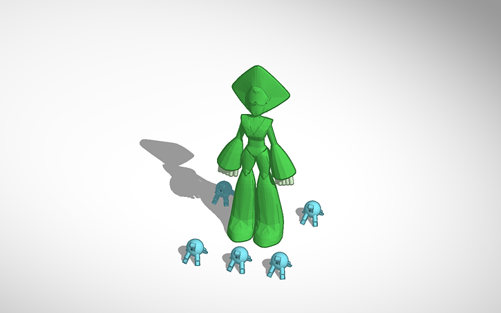 3D design Peridot and Flask robonoids - Tinkercad
