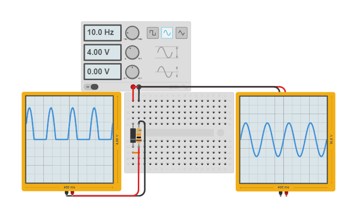 Circuit design RECTIFIERS - Tinkercad