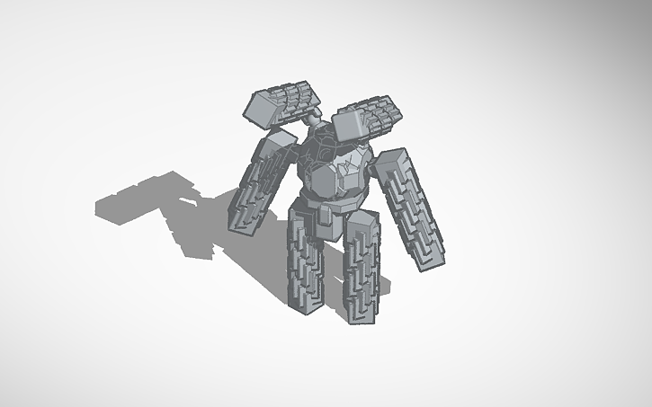 3D design Mecha v2 - Tinkercad