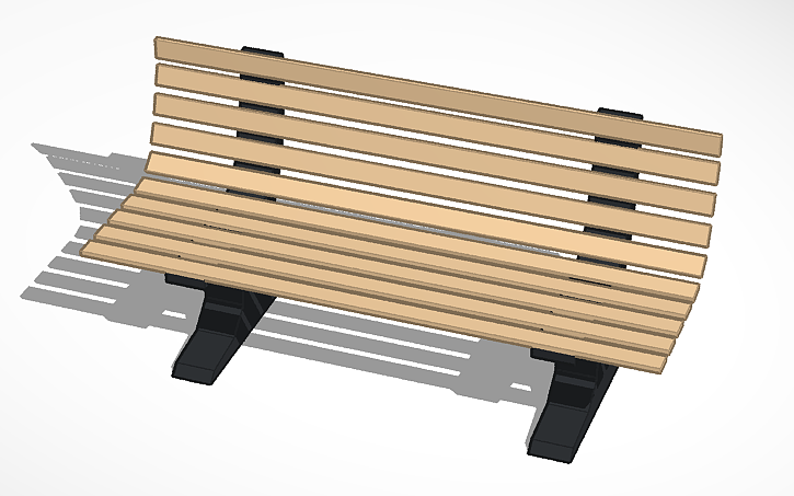 3D design A Bench. - Tinkercad