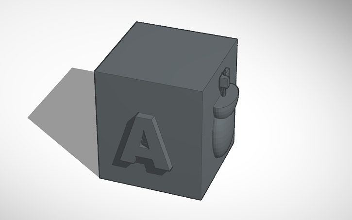 3D design A arabic (ABC project) | Tinkercad