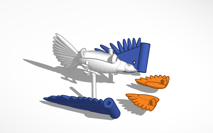 3D design Toy Bird - Tinkercad