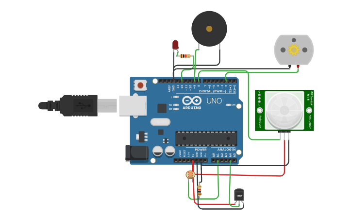 Circuit design Nandagovind-arduino project. - Tinkercad