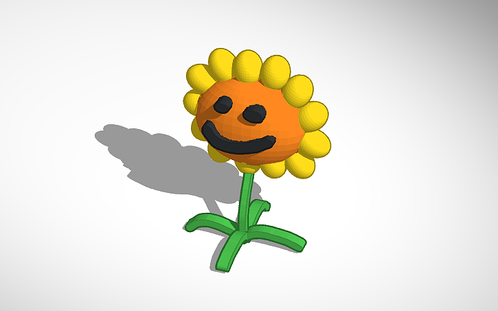 3D design sunflower - Tinkercad