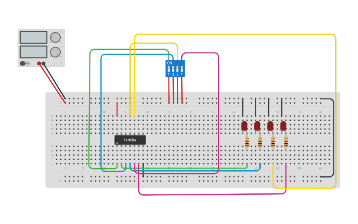Circuit design 1's Compliment - Tinkercad