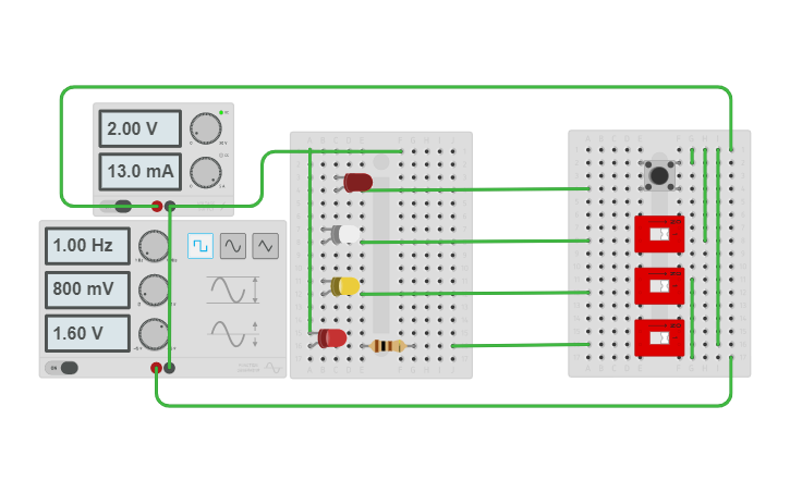 Circuit design Tail Lamp - Tinkercad