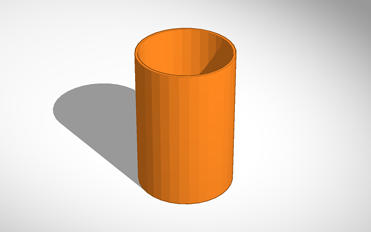 3D design Hollow Cylinder Printer Test - Tinkercad