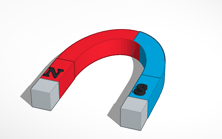 3D design magnet - Tinkercad