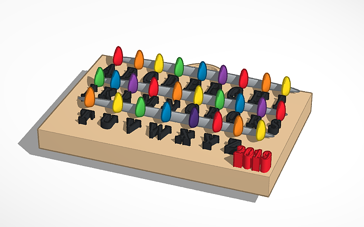 3D design Stranger Things - Tinkercad