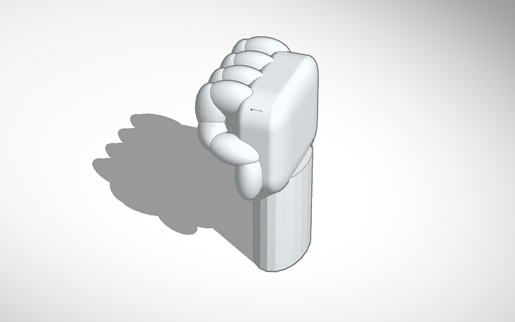 3D design hand - Tinkercad