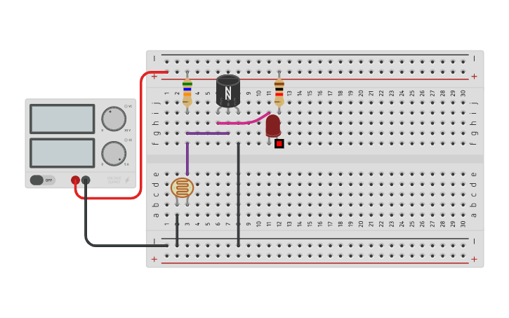 Circuit design Simple Control Circuit with LDR (LDR' li basit kontrol ...