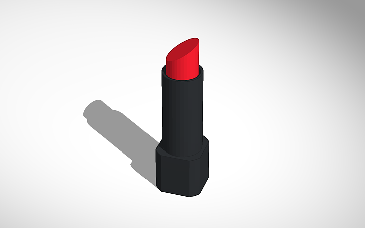3D design lipstick - Tinkercad