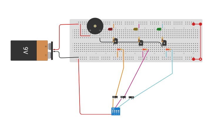 Circuit Design Copy Of Water Level Indicator Tinkercad