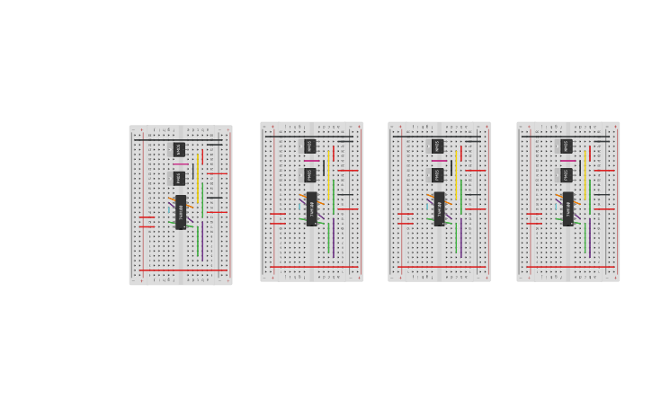 Circuit design Data transfer using Tri-State Buffer - Tinkercad