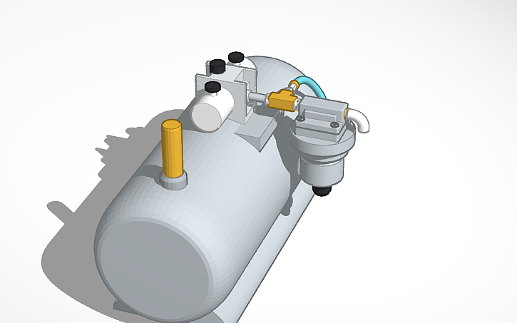 3D design Air Compressor - Tinkercad